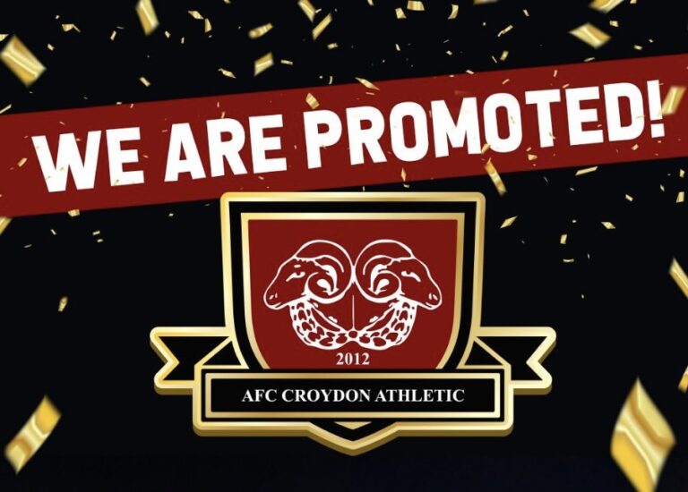 AFC Croydon Athletic PROMOTED! - Steve Reed MP